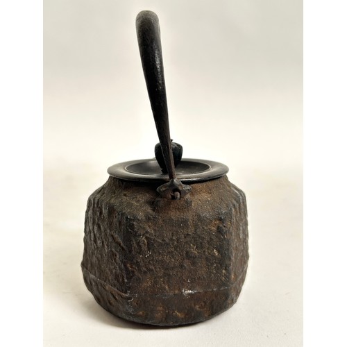 A David Sharp duck, L25cm, an ornate cast and pierced brass desk stand ...