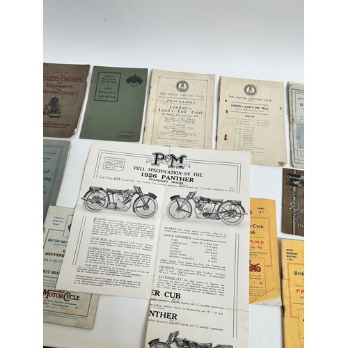 1920s Brooklands Automobile Racing Club race cards, 1920s and '30s, and ...