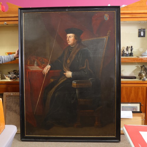 Attributed to Sir Godfrey Kneller, life-size portrait of Thomas ...