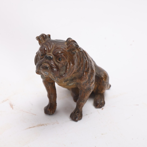 3 Austrian cold painted dog figures, comprising cold painted bronze ...
