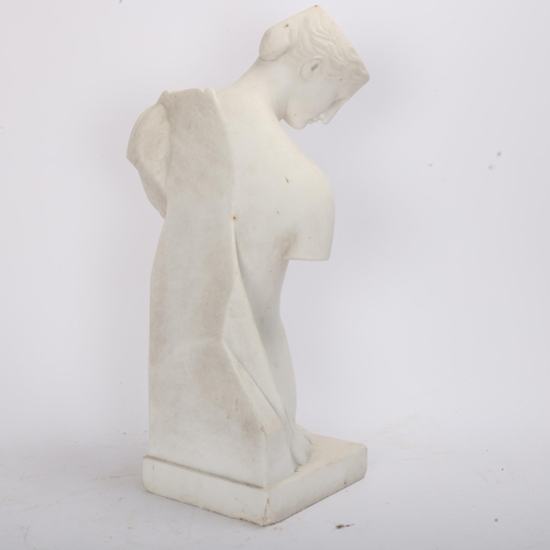 After Gaetano Rossi (Italian, born 1829), Psyche of Capua, carved white ...