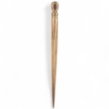 A 19th century sailor's whale bone fid, the carved handle inset with ...