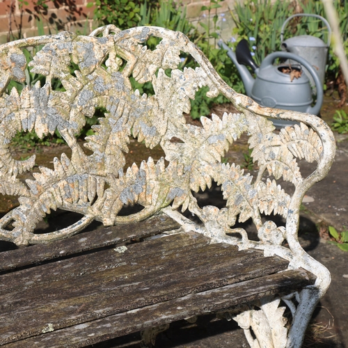 A pair of 19th century Coalbrookdale cast-iron fern design garden ...
