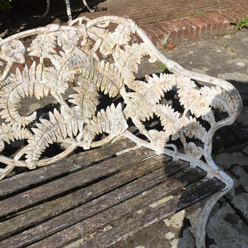 A pair of 19th century Coalbrookdale cast-iron fern design garden ...