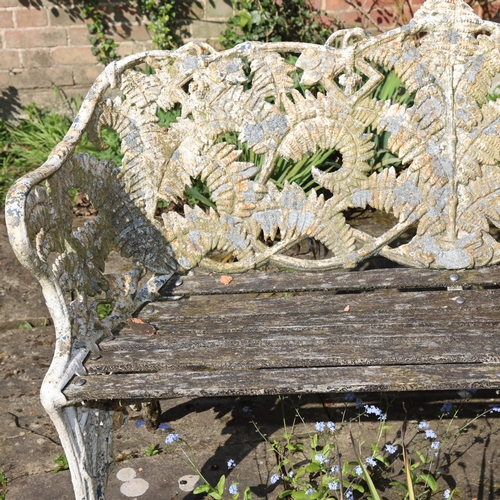 A pair of 19th century Coalbrookdale cast-iron fern design garden ...