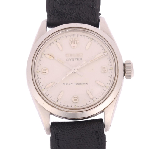 ROLEX - a Vintage stainless steel Oyster mechanical wristwatch, ref ...