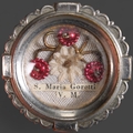 Theca Reliquary Relic of Saint Maria Goretti Mid-20th century round ...