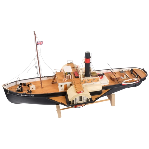A remote controlled scratch-built scale model of the paddle steamer ...
