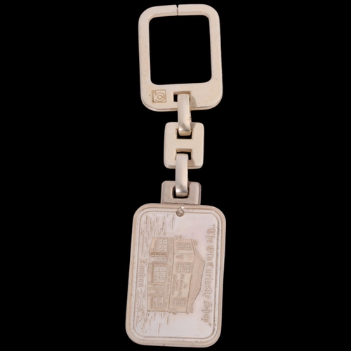 A 999 silver 'The Old Curiosity Shop London' keyring, 150th Anniversary ...