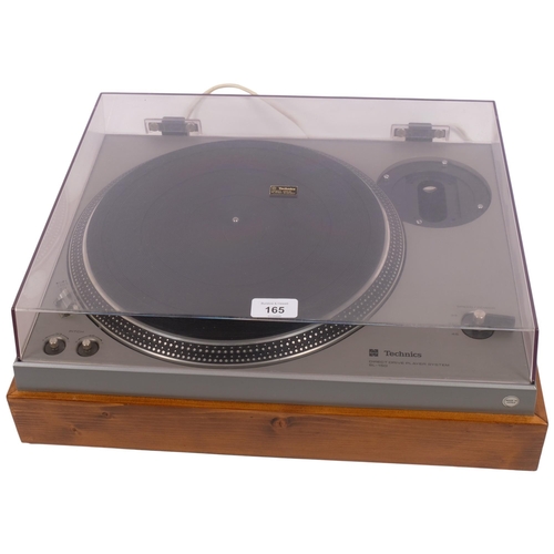 A Technics SL-150 turntable, recently serviced, full working with a ...