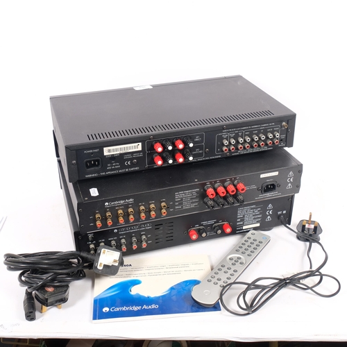 A collection of Hi-Fi equipment, including a Cambridge A1 Mk III power ...