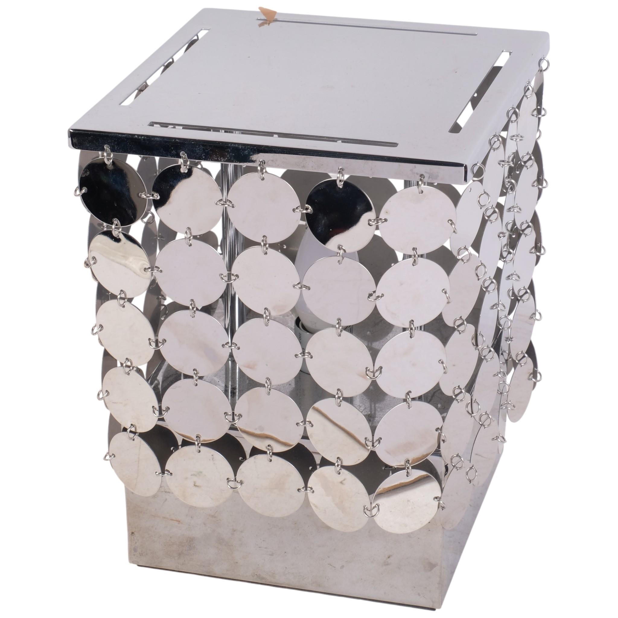 PACO RABANNE, H&M COLLABORATION - a stainless steel table lamp, the ...