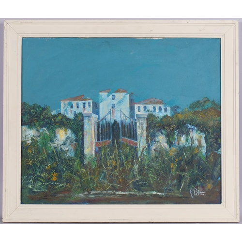 Roy Pettit (1935-2017), oil on canvas, Villa Veneta - Verona (1995 ...
