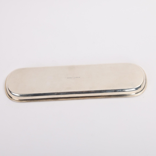 ASPREY - an Edward VII silver desk pen/pin tray, Asprey & Co Ltd ...