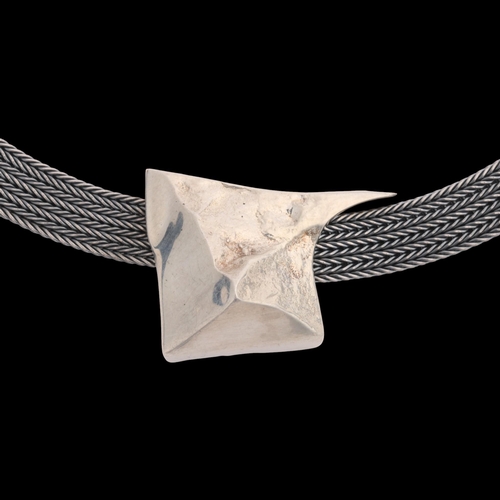 J G TOFTEGARD JENSEN - a Danish modernist sterling silver abstract ...