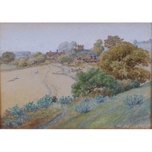 3 landscapes, Crowhurst Sussex, Fairlight Sussex, and Calbourne Isle of ...