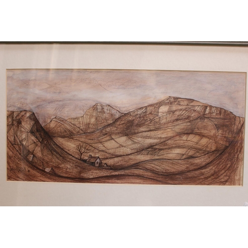 Peter Nuttall, (1943-2011) (MCA) Watercolour and pen of a Rocky ...