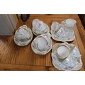 A Royal Grafton tea set of 12 cups and saucers, sugar bowl & milk jug