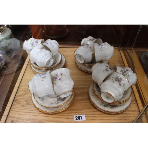 207 - Paragon Malandi floral tea set