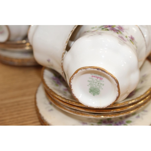 207 - Paragon Malandi floral tea set
