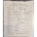 AUSTRALIAN CRICKET: An official 20th Australian Team to Great Britain ...