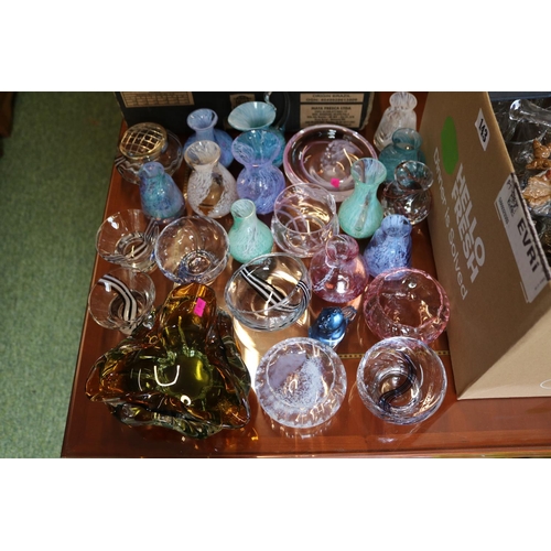 143 - Large collection of assorted Studio glassware and assorted ceramics