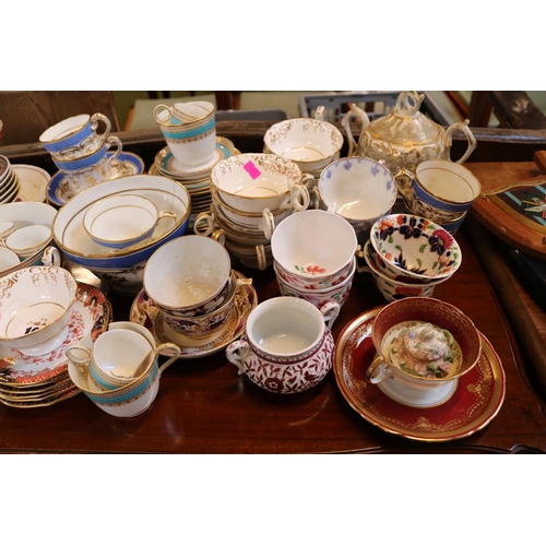 Large collection of English Teaware cups & Saucers and bowls to include ...