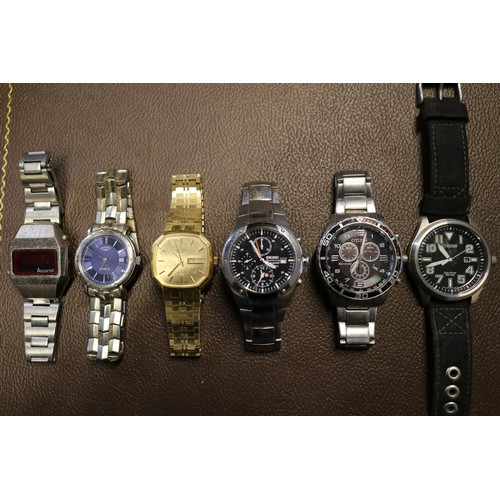 484 - Collection of watches to Include, Seiko, Citizen, Rotary & Accurist