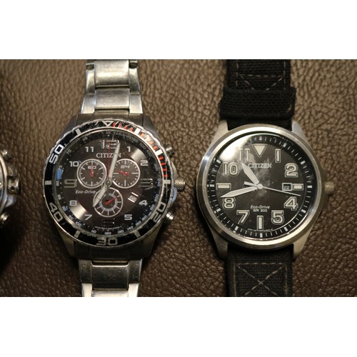 484 - Collection of watches to Include, Seiko, Citizen, Rotary & Accurist