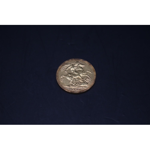 420 - 1890 Gold Sovereign. 7.98g total weight
