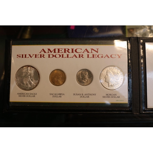 Collection of USA Coinage to include Cased American Silver Dollar ...