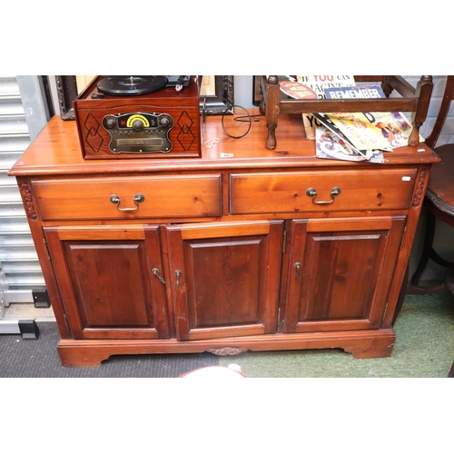 667 - Modern Pine Sideboard of 2 drawers and cupboard base