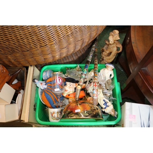 Collection of assorted ceramics, glassware and bygones to include ...