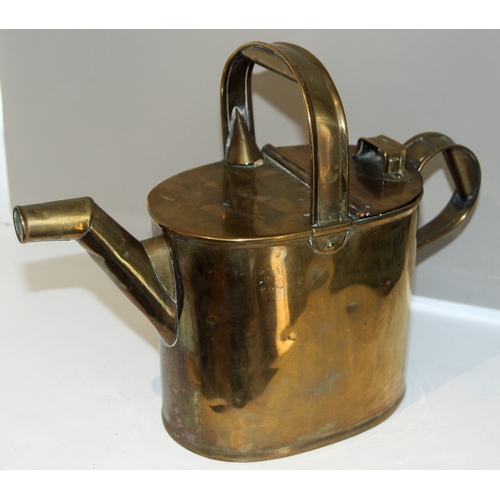 Watering Can After a Design by Christopher Dresser. Brass with angled ...