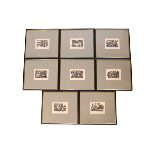 David Gentleman, RDI (British, b1930) Set of 8 Wood Engravings ...