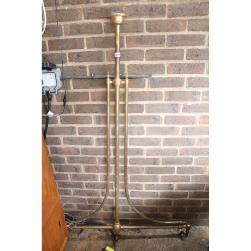 Brass Tubular 3 branch Billiard table light fitting