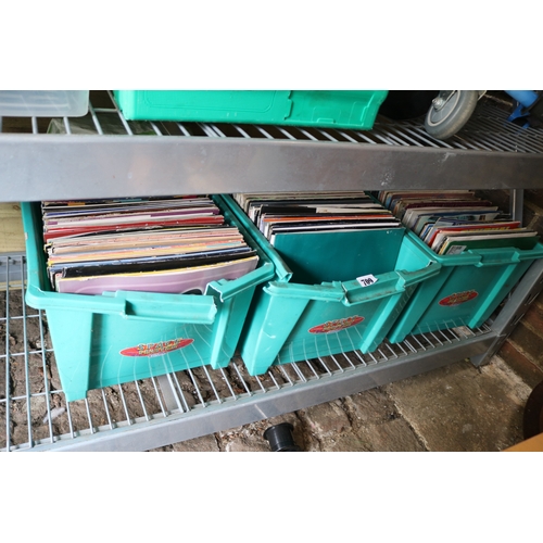 709 - 3 Boxed of assorted Vinyl Records Dance and others