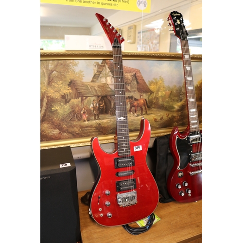 309 - Marlin Loner Electric Guitar with sleeve and Lead