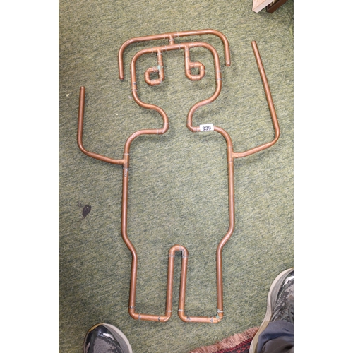 339 - Interesting Large Copper Pipe figure