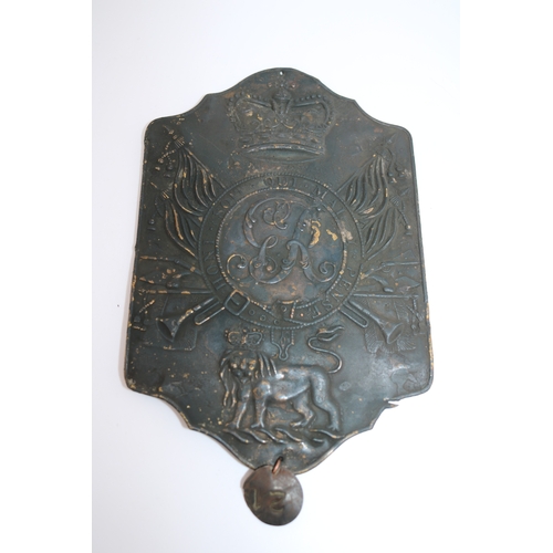542D - British 1800 Pattern Shako Plate recovered from The First battle ...