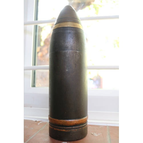 37 - Inert unfired WW1 Artillery Shell, the side marked CK426, 18PDR ...