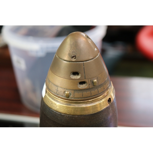 37 - Inert unfired WW1 Artillery Shell, the side marked CK426, 18PDR ...