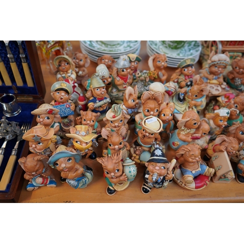 255 - Large Collection of assorted Pendelfin Rabbit figures