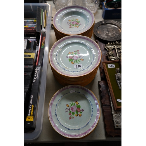 426 - Collection of Adams Pottery Calyx Ware Hand painted plates and bowls