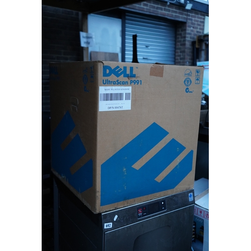 693 - Dell Ultrascan P991 CRT Boxed and a Brother Typewriter