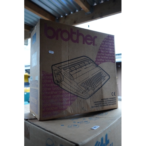 693 - Dell Ultrascan P991 CRT Boxed and a Brother Typewriter