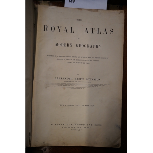 222 - The Royal Atlas of Modern Geography by Alexander Keith Johnston ...