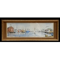 Sandy Gore (modern British) - Harbour Scene - signed and dated '80 ...