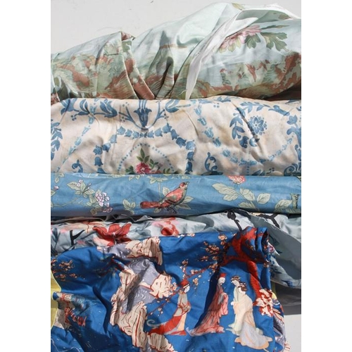 A quantity of part rolls of fabric to include Jonelle Duracolour ...