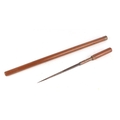 A military wooden swagger/sword stick, having a short stiletto blade ...